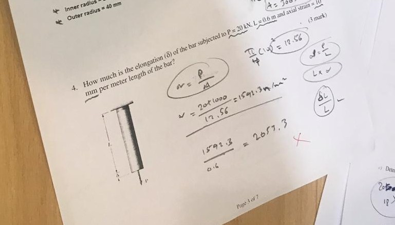 Solved Inner radius outer radius = 40 mm 4 How much is the | Chegg.com