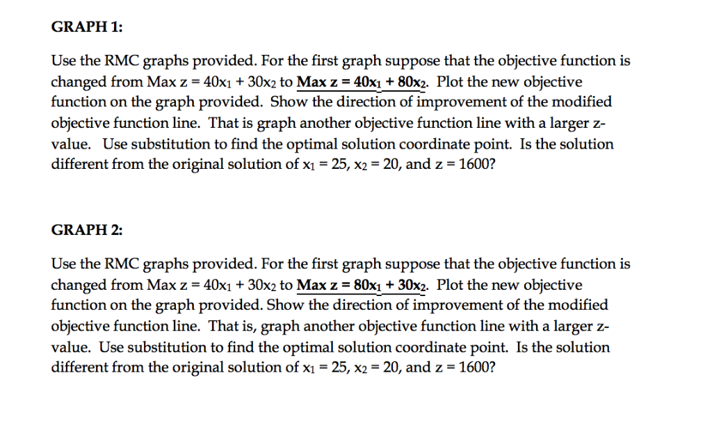 Solved GRAPH 1: Use the RMC graphs provided. For the first | Chegg.com
