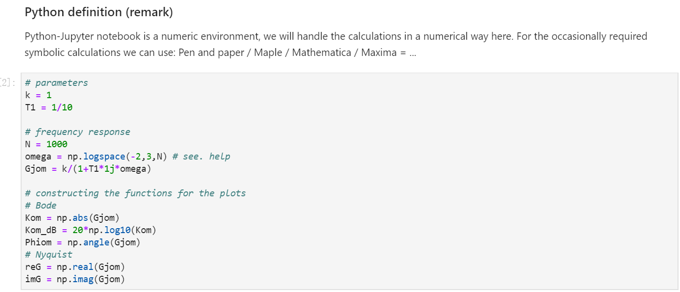Example for Bode- and Nyquist-plots Importing the | Chegg.com
