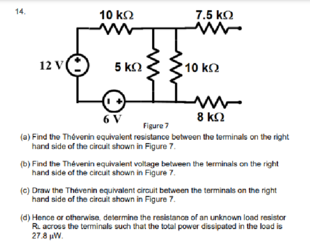 Solved (a) Find the Thévenin equivalent resistance between | Chegg.com