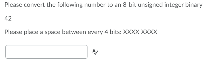 Solved Please convert the following number to an 8-bit | Chegg.com