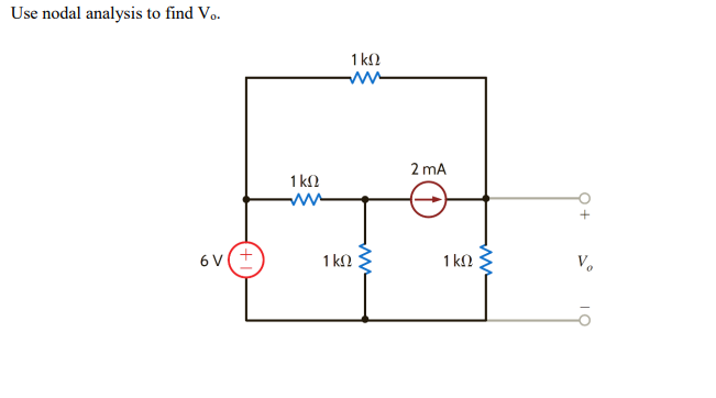Solved Use nodal analysis to find V0. | Chegg.com