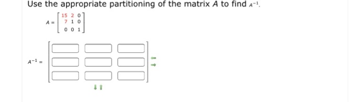 Solved Use the appropriate partitioning of the matrix A to | Chegg.com