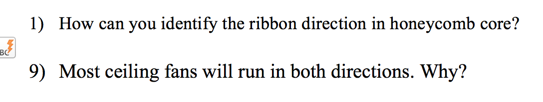 Solved 1) How can you identify the ribbon direction in | Chegg.com
