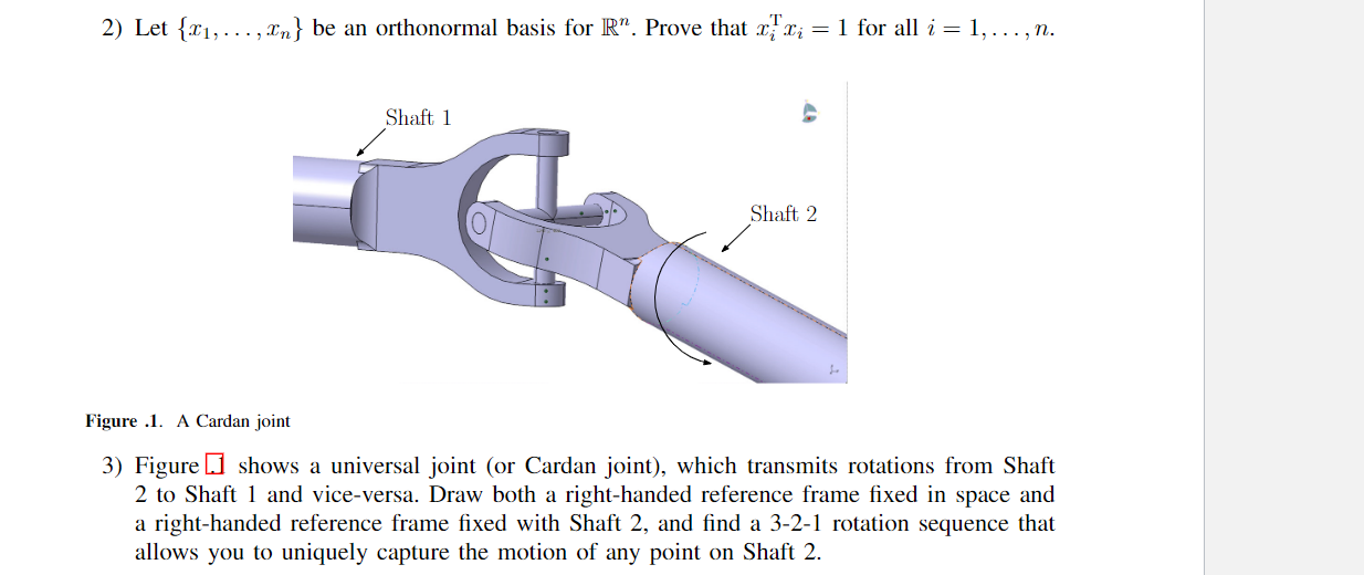 Solved 2) Let {21, ..., {n} be an orthonormal basis for R”. | Chegg.com