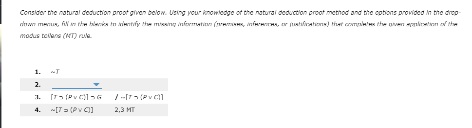 Solved Consider the natural deduction proof given below. | Chegg.com