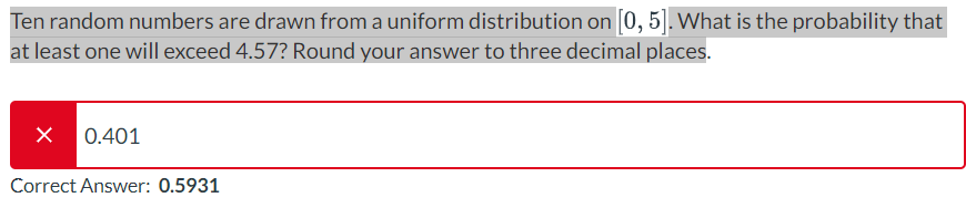 Solved Ten random numbers are drawn from a uniform | Chegg.com