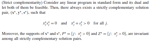 (Strict complementarity) Consider any linear program | Chegg.com