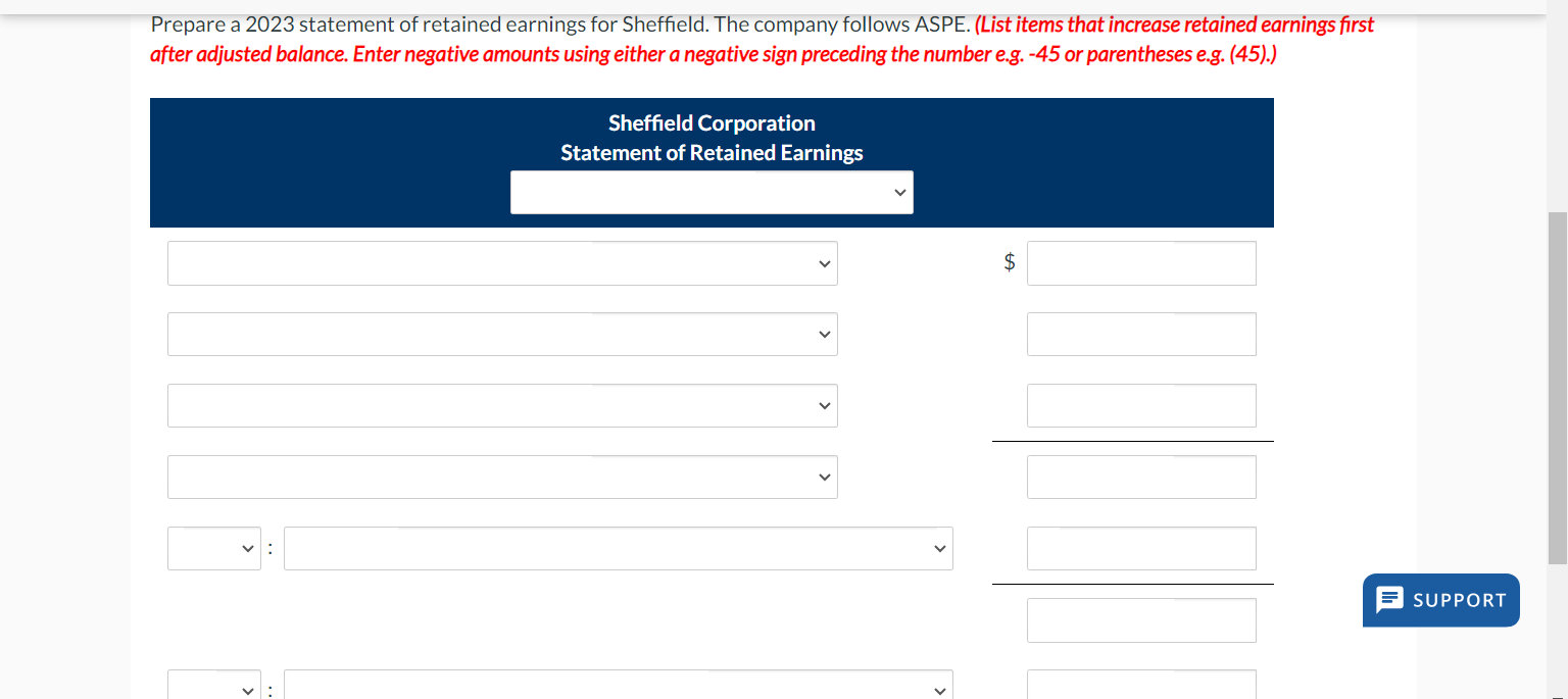 Solved Prepare a 2023 statement of retained earnings for | Chegg.com