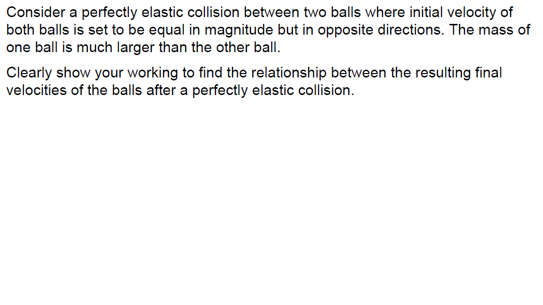 Solved Consider a perfectly elastic collision between two | Chegg.com