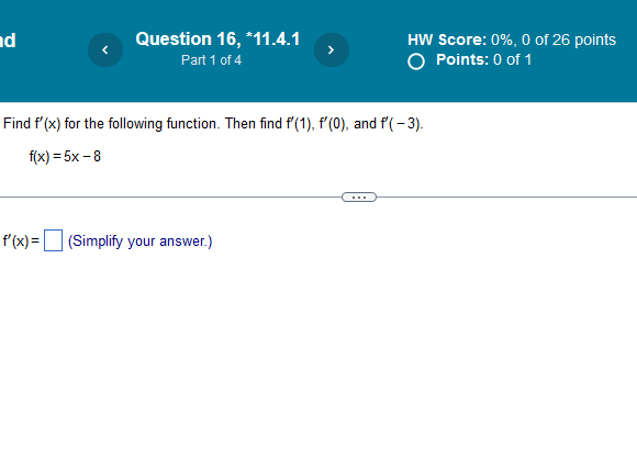 Solved Find f′(x) for the following function. Then find | Chegg.com