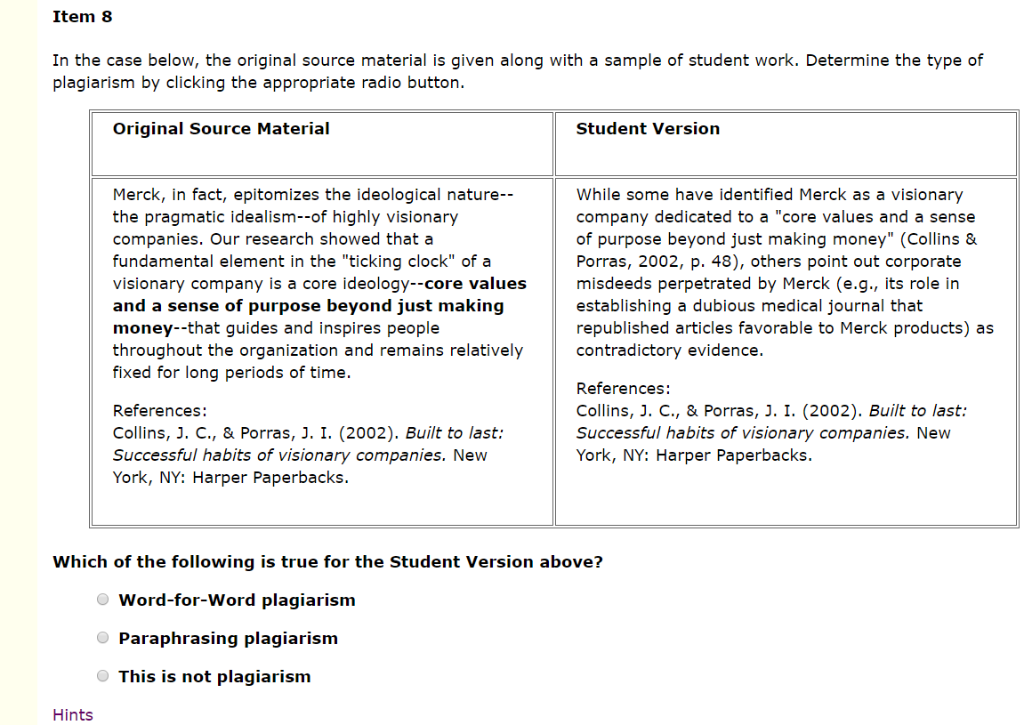 Solved Item 8 In the case below, the original source | Chegg.com