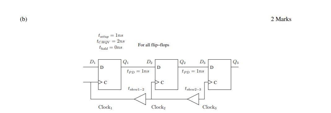 Solved 4. Find the maximum delay in the clock buffers for | Chegg.com