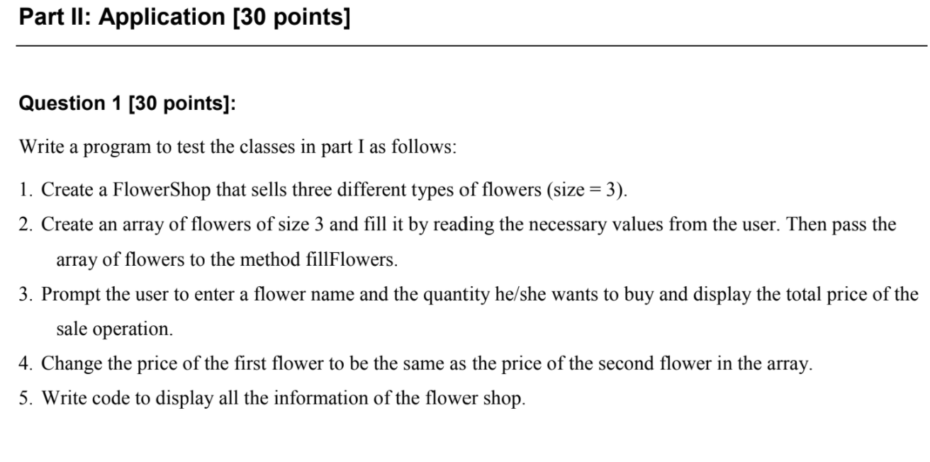 Solved Part I: Classes [70 points] Consider the two classes | Chegg.com