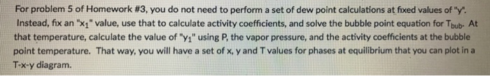 5) [40 pt] In nonideal mixtures, bubble point | Chegg.com