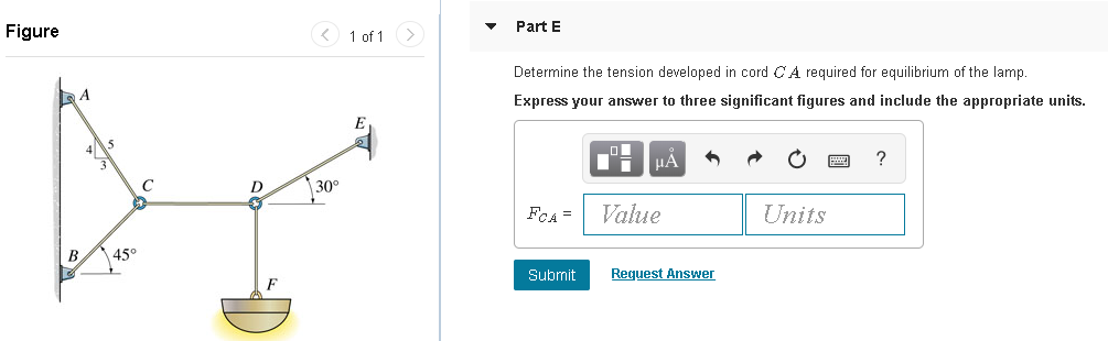 Solved Suppose that the mass of the lamp is 35 kg. (Figure | Chegg.com