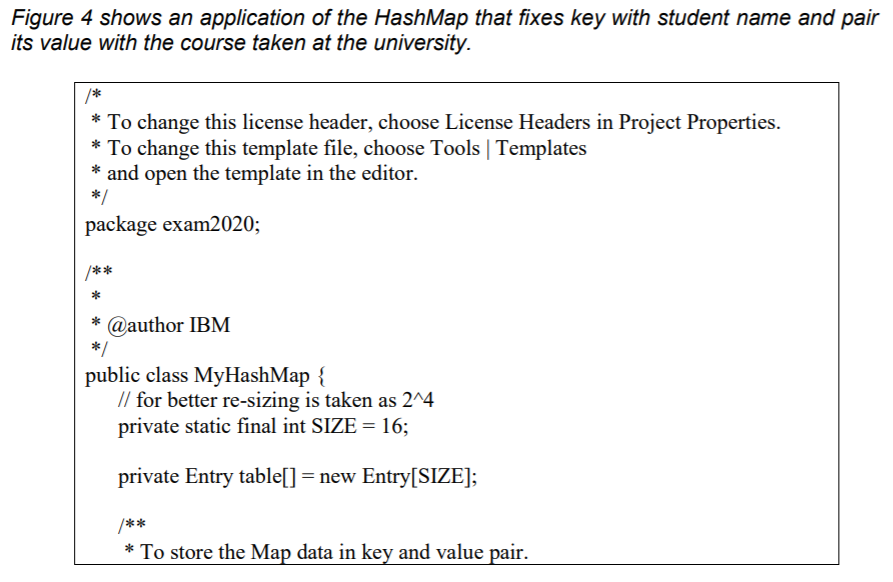 HashMap is a structure that stores data in the form | Chegg.com