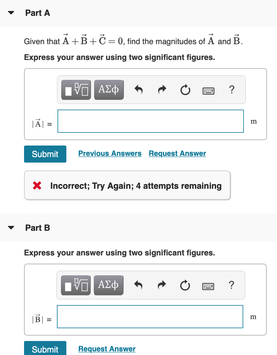 Solved Vector A⃗A→ points in the negative xx direction. | Chegg.com