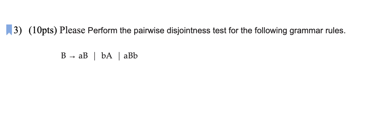 Solved 3) (10pts) Please Perform the pairwise disjointness | Chegg.com