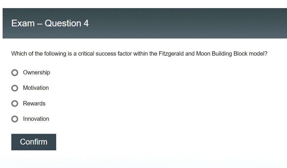 Solved Exam – Question 4 Which of the following is a | Chegg.com