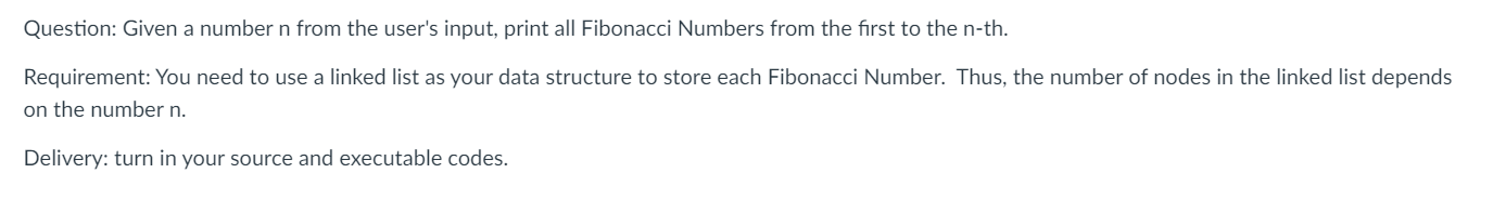 Solved Question: Given a number n ﻿from the user's input, | Chegg.com
