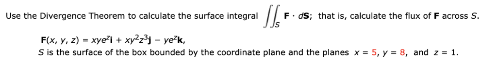 Divergence Formula
