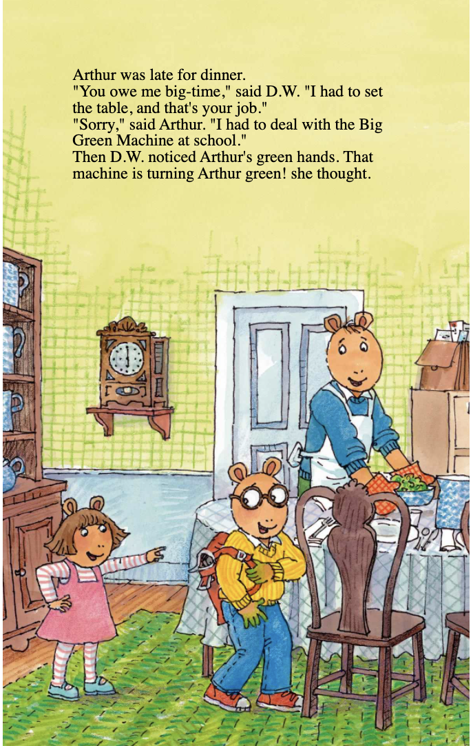 Solved MARC BROWN ARTHUR Turns Green DE MARC BROWN ARTHUR | Chegg.com