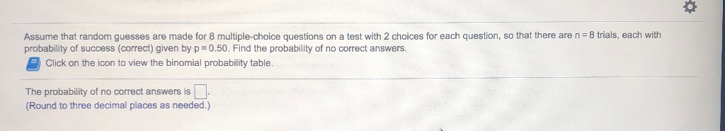 Solved Assume that random guesses are made for 8 | Chegg.com