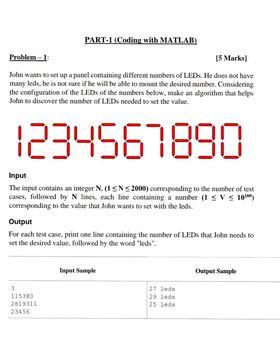 PART-TCoding with MATLAB Problema [5 Marks John wants | Chegg.com