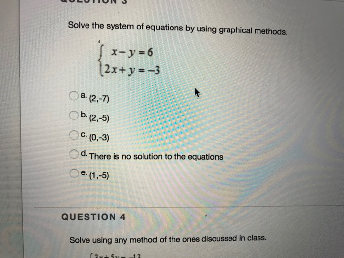 Solved QUESTION 1 Use back-substitution to solve the system | Chegg.com Solved QUESTION 1 Use back-substitution to solve the system | Chegg.com