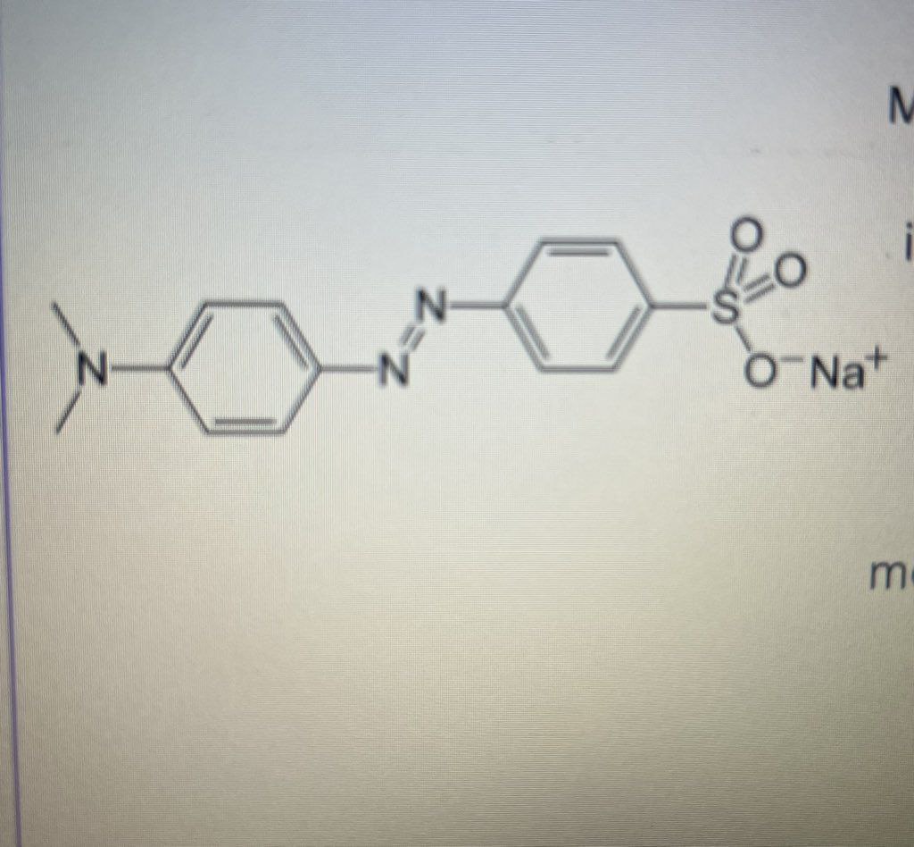 Solved This is a methyl orange structure. Can you explain | Chegg.com