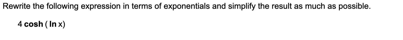 Solved Rewrite the following expression in terms of | Chegg.com
