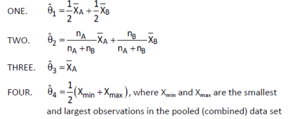 Solved Which of these observations is unbiased? It is a | Chegg.com