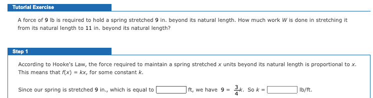 Solved A force of 9lb is required to hold a spring stretched | Chegg.com