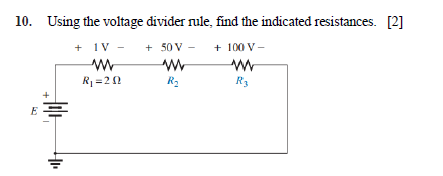 Solved 10. Using the voltage divider rule, find the | Chegg.com