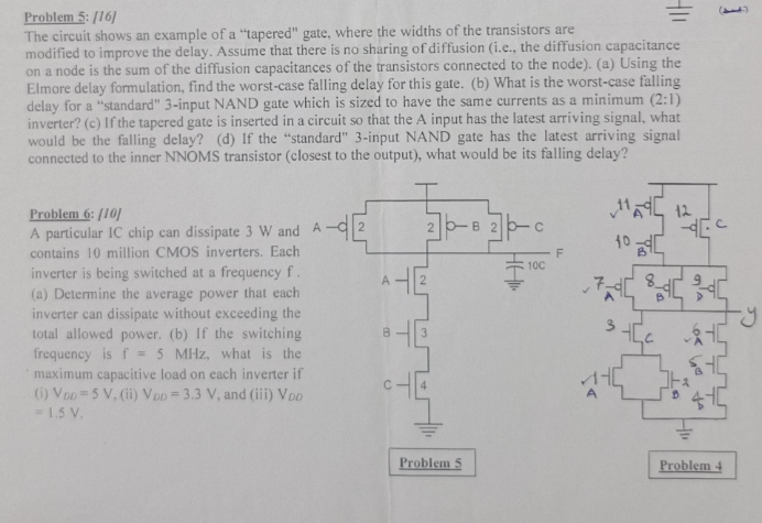 Problem 5: [16]The circuit shows an example of a | Chegg.com