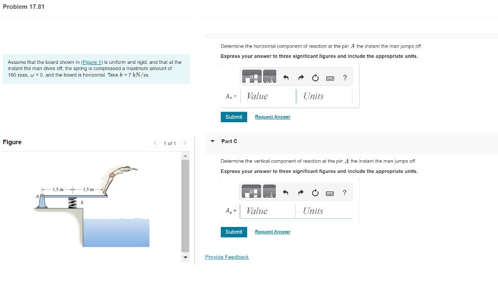 Solved Assume that the board shown in (Figure 1 is uniform | Chegg.com