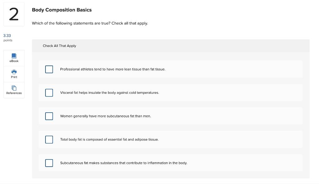 Solved 2 3.33 points H eBook Print References Body | Chegg.com