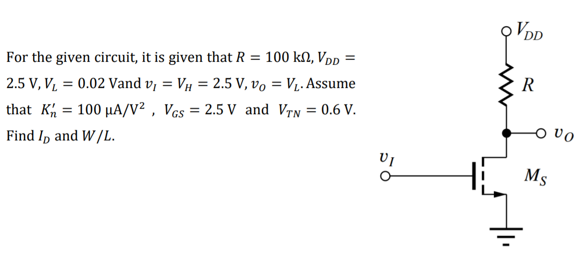 Solved VOD gor R For the given circuit, it is given that R | Chegg.com Solved VOD gor R For the given circuit, it is given that R | Chegg.com
