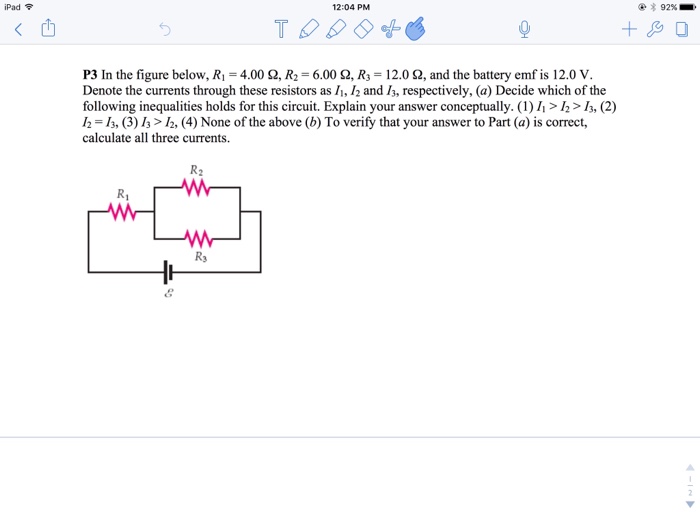 Solved In the figure below, R_1 = 4.00 Ohm, R_2 = 6.00 Ohm, | Chegg.com