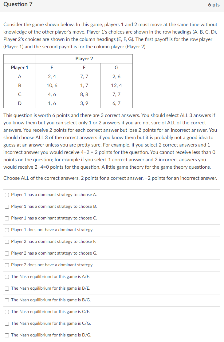 Solved Consider the game shown below. In this game, players | Chegg.com