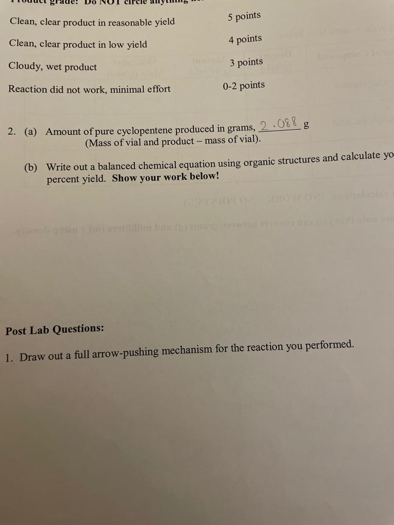 Solved 1. Fill in the reagent table below.BPt.=139−140∘C | Chegg.com