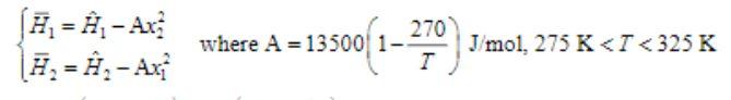 Solved The partial molar enthalpies of the following binary | Chegg.com