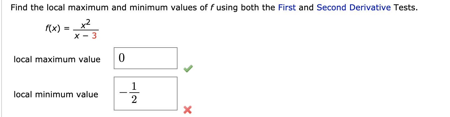 Solved Find The Local Maximum And Minimum Values Of F Using