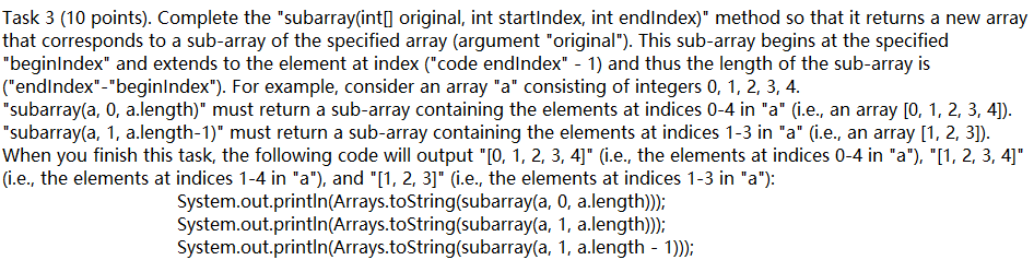 Solved Task 1 (60 points). Complete the "fill(int[] a, int | Chegg.com