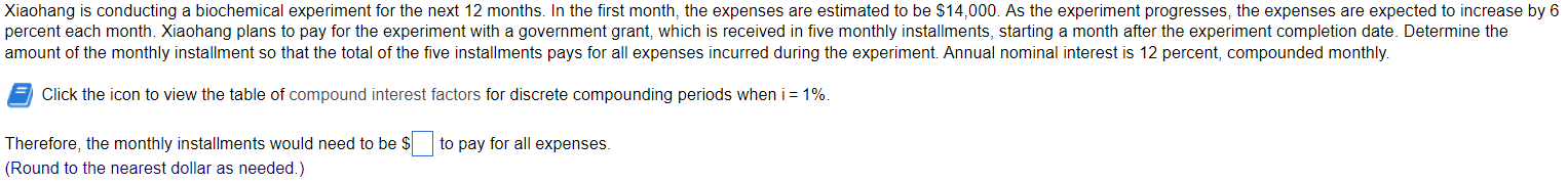 Solved Click the icon to view the table of compound interest | Chegg.com