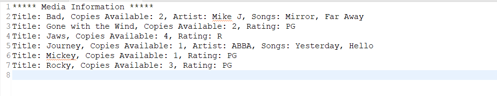 Solved Java (Eclipse) This assignment allows people to rent | Chegg.com