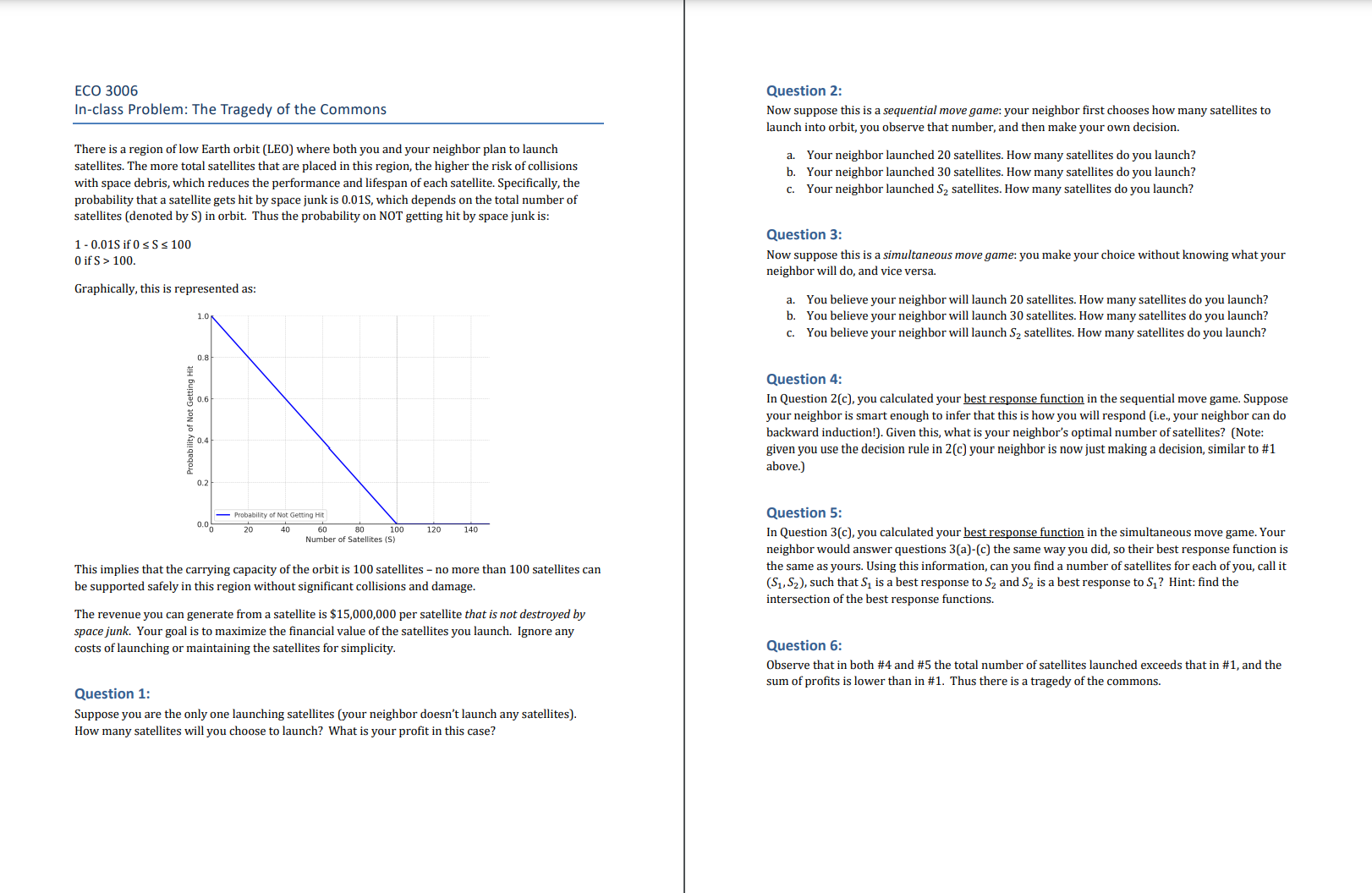 Solved Question 3:Now suppose this is a simultaneous move | Chegg.com