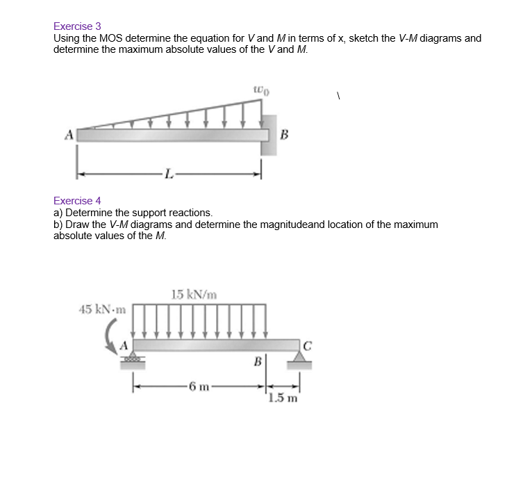 Solved Exercise 3 Using the MOS determine the equation for V | Chegg.com