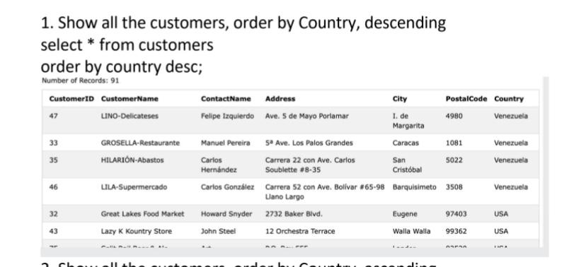 Solved SQL Just like the picture below, please and thank | Chegg.com